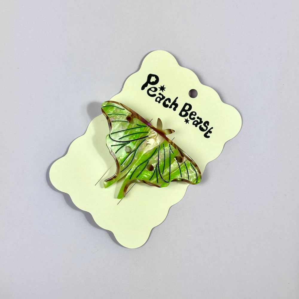 Luna Moth Hair Clip – Peach Beast