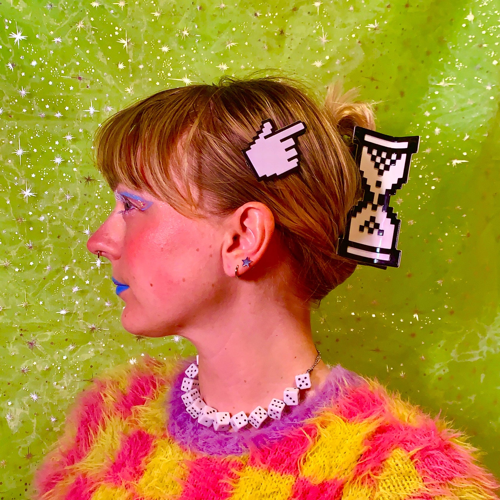 Y2K Hair Clip Set – Peach Beast